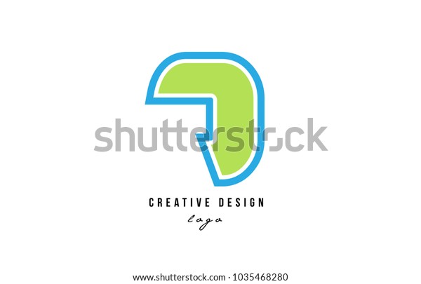 Blue Green Number 7 Logo Suitable Stock Vector (Royalty Free ...