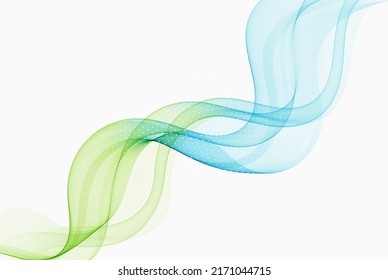 Blue Green Wave Design Element On Stock Vector (Royalty Free ...