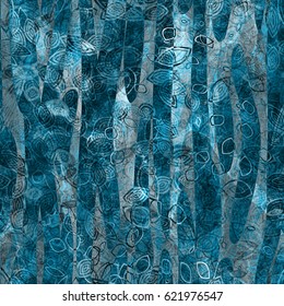 Blue Grey Seamless Texture Decorative Elements Stock Vector (Royalty ...