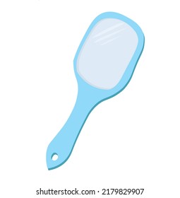 Blue Hand Mirror White Background Vector Stock Vector (Royalty Free ...
