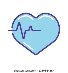 Blue Heart Icon Vector Illustration Isolated Stock Vector (Royalty Free ...