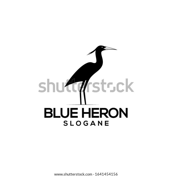Blue Heron Logo Concept Vector Stock Vector (Royalty Free) 1641454156 ...