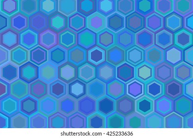 Blue Hexagon Texture Stock Vector (Royalty Free) 425233636 | Shutterstock