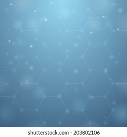 Blue Hive Background Light Spots Stock Vector (Royalty Free) 203802106 ...