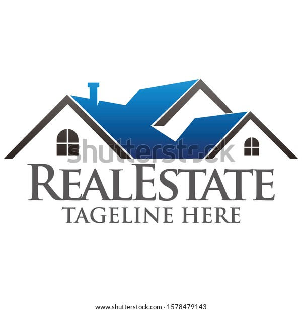 Blue Home Logo Icon Vector Stock Vector (Royalty Free) 1578479143 ...