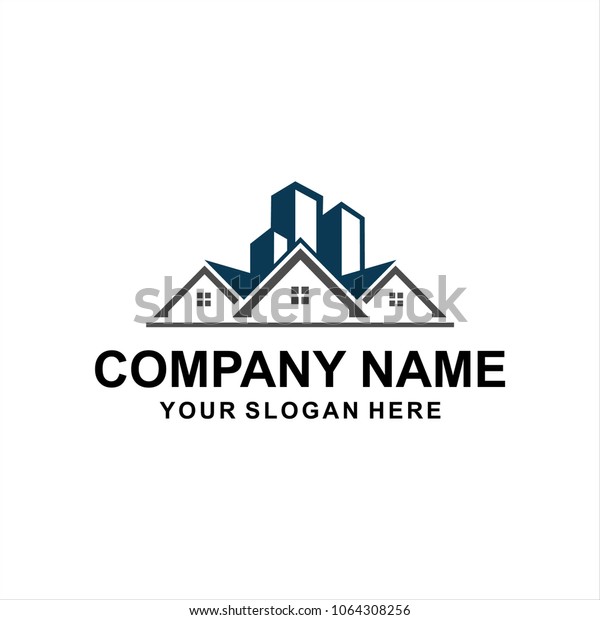 Blue Home Logo Vector Stock Vector (Royalty Free) 1064308256 | Shutterstock
