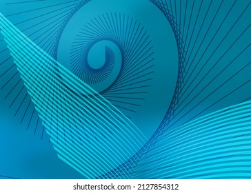 Blue Horizontal Template Background Light Gradient Stock Vector ...