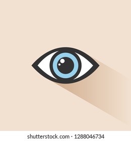 Blue Human Eye Icon Shade Stock Vector (Royalty Free) 1288046734 ...