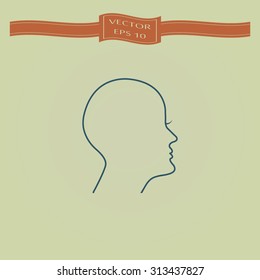 Human Profile Picture Stock Vector (Royalty Free) 306374306