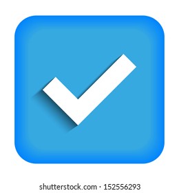 Blue Icon Image Tick Stock Vector (Royalty Free) 152556293 | Shutterstock