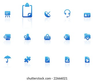 Blue Icons Set 11 Stock Vector (Royalty Free) 22666021 | Shutterstock