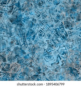 Blue Icy Seamless Texture Prints Boot 库存矢量图（免版税）1895406799 | Shutterstock