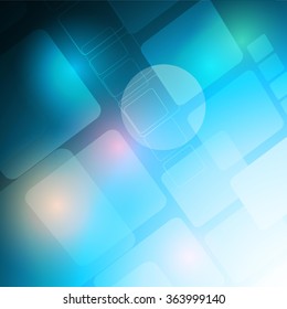 Abstract Blue Polygon Technology Line Colorful Stock Vector (Royalty ...