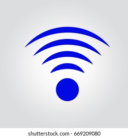 Blue Internet Hot Spot Vector Icon Stock Vector (Royalty Free ...