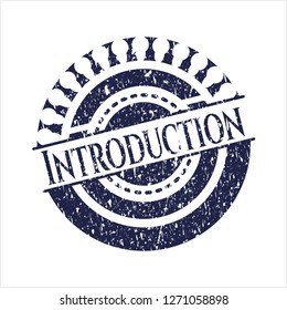 Blue Introduction Grunge Stamp Stock Vector (Royalty Free) 1271058898 ...