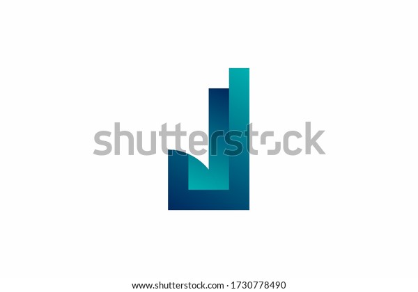 Blue J Letter Logo Design Stock Vector (Royalty Free) 1730778490 ...