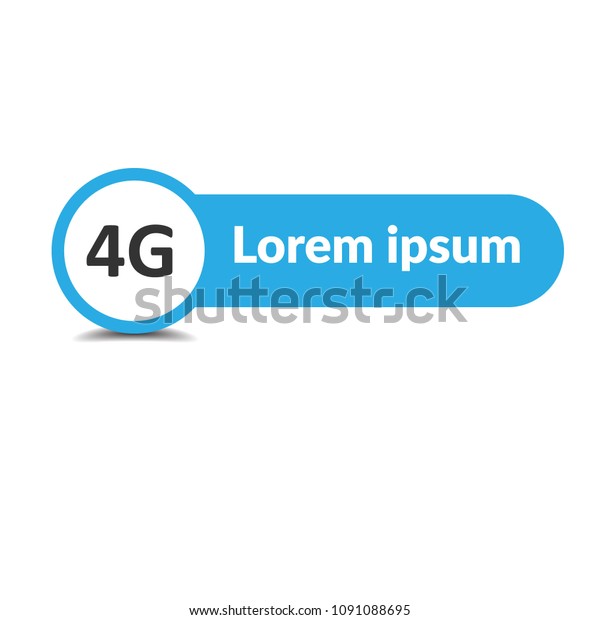 Blue Label 4g Icon Stock Vector (Royalty Free) 1091088695 | Shutterstock