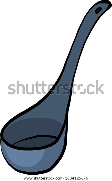 Blue Laddle Illustration Vector On White Stock Vector (Royalty Free ...