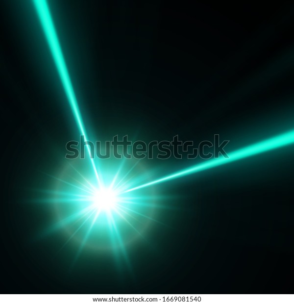 Blue Laser Beam Vector Illustration Stock Vector (Royalty Free ...