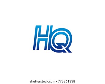 Blue Letter Hq Logo Vector Stock Vector (Royalty Free) 773861338 ...