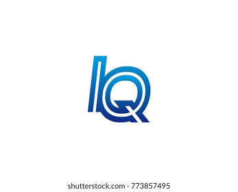 Blue Letter Iq Logo Vector Stock Vector (Royalty Free) 773857495 ...