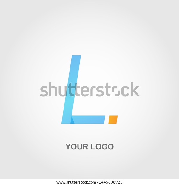 Blue Letter L Logo Gradation Color Stock Vector (Royalty Free ...
