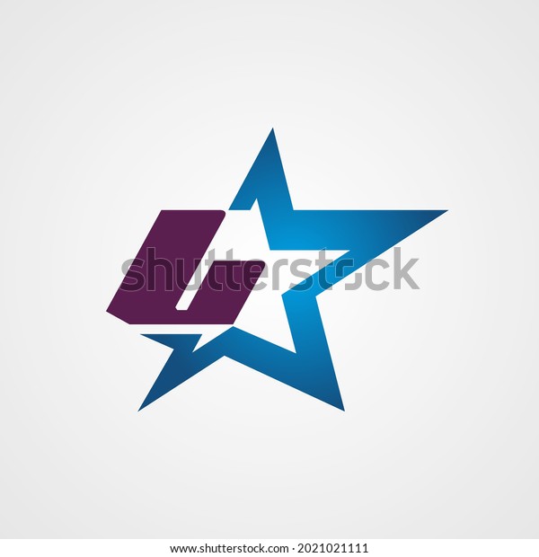 Blue Letter L Star Logo Vector Stock Vector (Royalty Free) 2021021111 ...