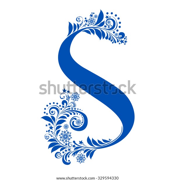 Blue Letter S Isolated On White: เวกเตอร์สต็อก (ปลอดค่าลิขสิทธิ์ ...