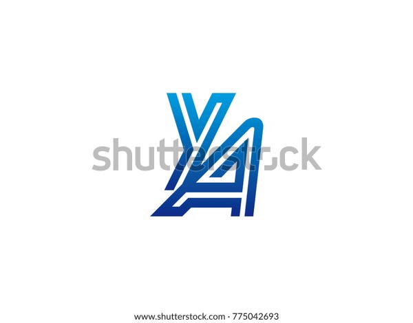 Blue Letter Ya Logo Vector Stock Vector (Royalty Free) 775042693 ...