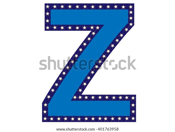 Blue Letter Z Light Stock Vector (Royalty Free) 401763958 | Shutterstock