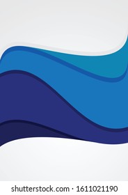 Blue Letterhead Background Border Vector Stock Vector (Royalty Free ...