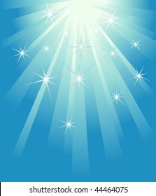 Blue Light Explosion Background Stars Stock Vector (Royalty Free ...