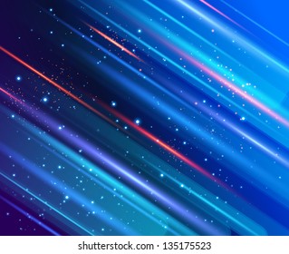 Blue Light Stripes Moving Fast Over Stock Vector (Royalty Free ...