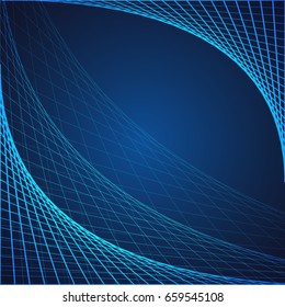 Blue Line Background Design Business Template Stock Vector (Royalty ...
