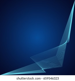 Blue Line Background Design Stock Vector (Royalty Free) 659546323 ...