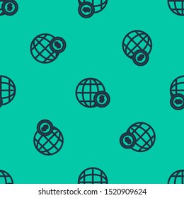 Vektor Stok Blue Line World Map Made Speech (Tanpa Royalti) 1520911889 ...
