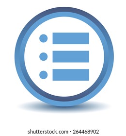 Blue List Icon On White Background Stock Vector (Royalty Free ...