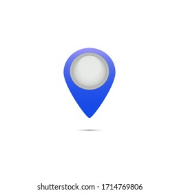 Blue Location Icon Vector Illustration Stock Vector (Royalty Free ...