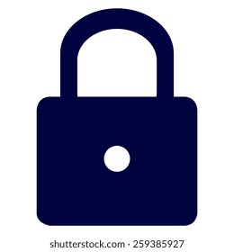 Blue Lock Icon Vector Stock Vector (Royalty Free) 259385927 | Shutterstock