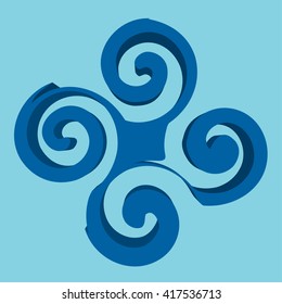 Blue Logo Company Stock Vector (Royalty Free) 417536713