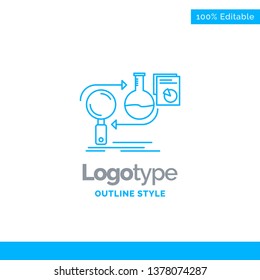 Blue Logo Design Analysis Business Develop Stock Vector (Royalty Free ...
