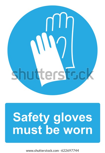 Blue Mandatory Sign Isolated On White Stock Vector (Royalty Free ...