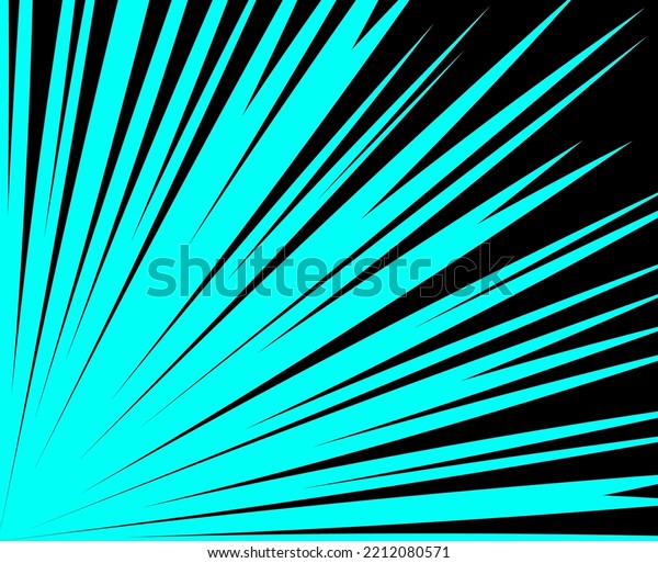 Blue Manga Anime Action Frame Lines Stock Vector (Royalty Free ...