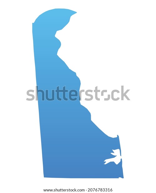 Blue Map Delawarevector Illustration Infographic Marketing Stock Vector ...