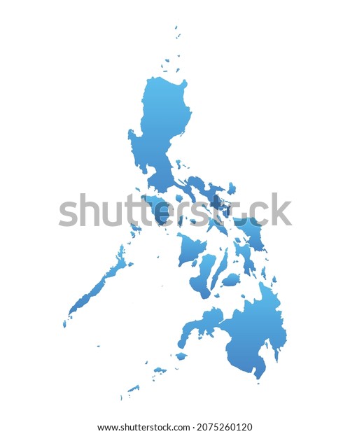 Blue Map Philippinesvector Illustration Infographic Marketing Stock ...