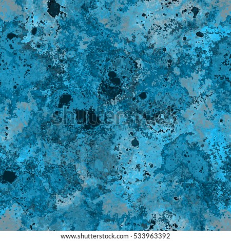 Blue Marble Texture Abstract Seamless Pattern Stock Vector (Royalty ...