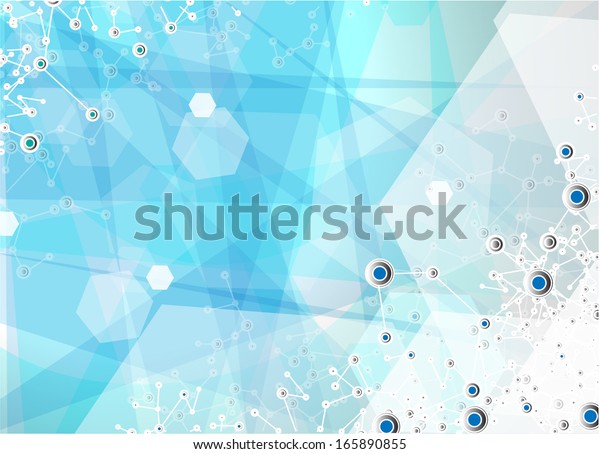 Blue Medical Abstract Background Stock Vector (Royalty Free) 165890855 ...