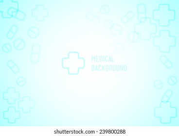 Blue Medical Background Stock Vector (Royalty Free) 239800288 ...