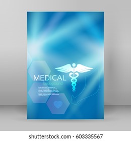 Blue Medical Background Abstract Concept Health Stock Vector (Royalty ...