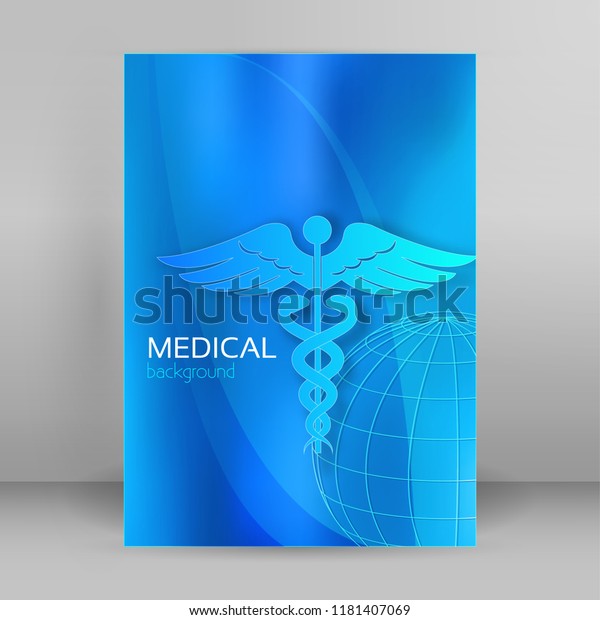Blue Medical Background Abstract Concept Health Stock Vector (Royalty ...